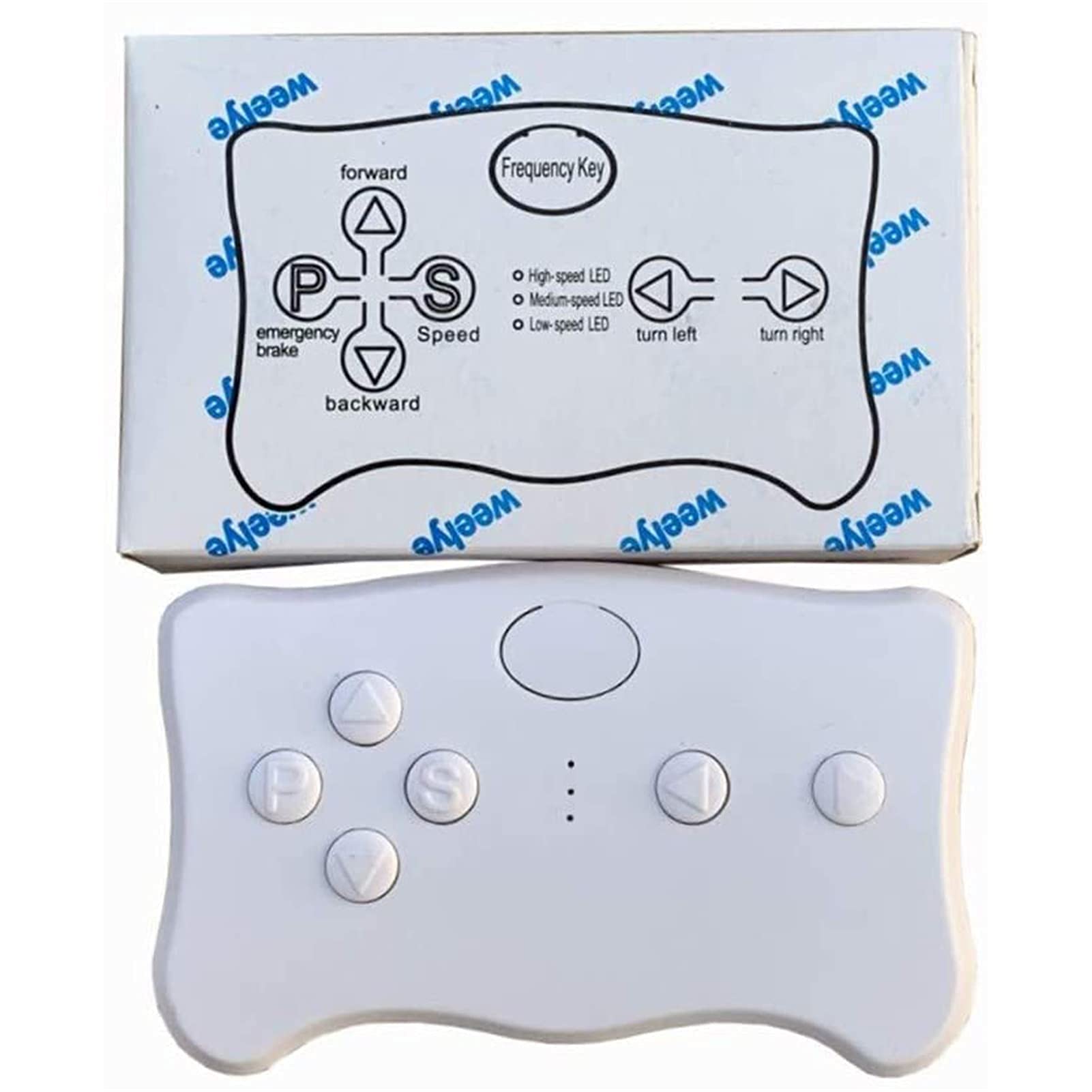 WEELYE RX7 2.4G Bluetooth Remote Control and Receiver Kit Kids Powered Ride On Car,Controller Control Box Accessories for Children Electric Ride On Car Replacement Parts