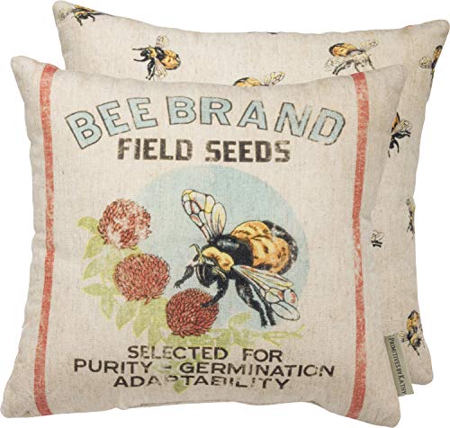 Primitives by Kathy Feedsack-Inspired Throw Pillow, 1 Count (Pack of 1), Bee Brand
