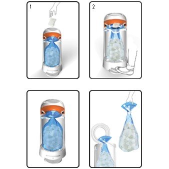 Prince Lionheart TWIST’R Diaper Disposal Refill Bags, 20 Pack