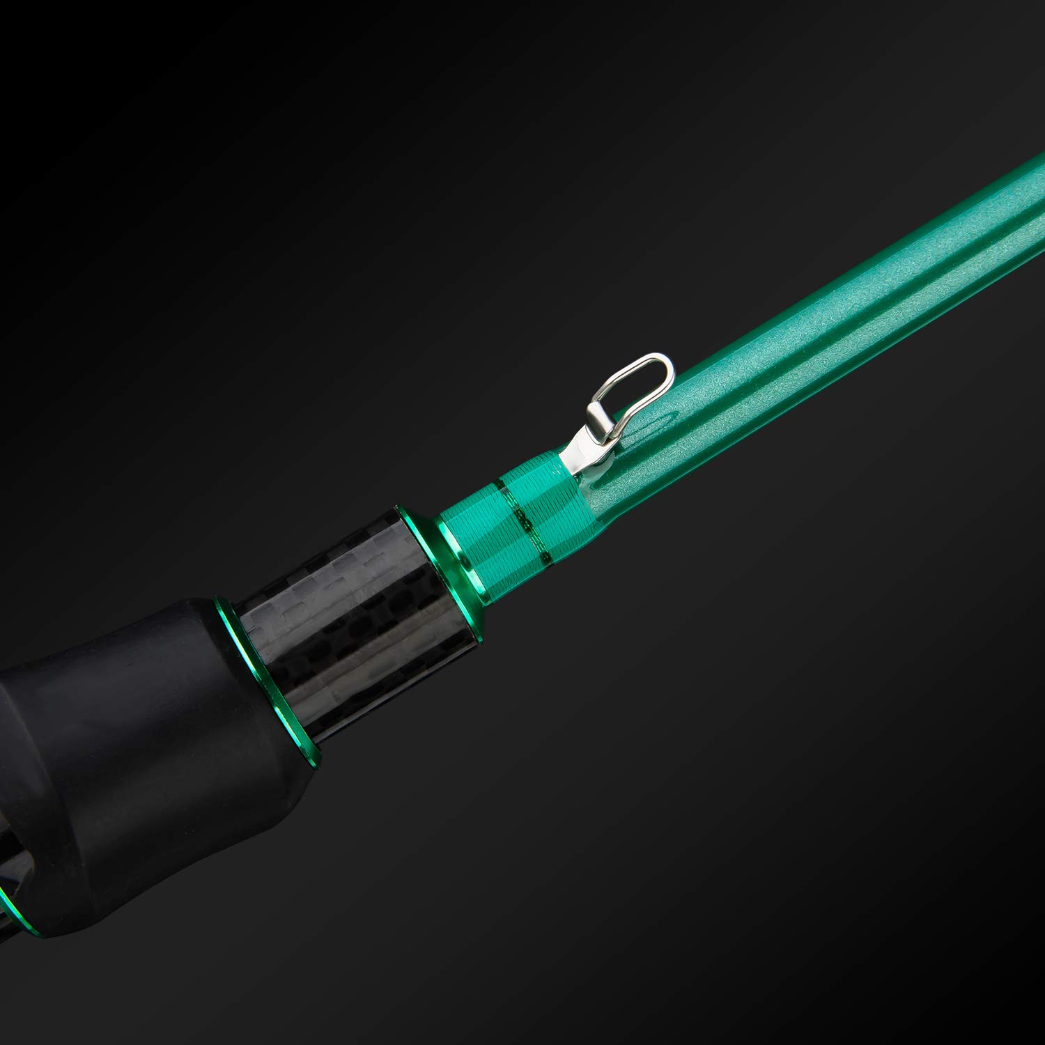 BERRYPRO Ultralight Spinning Fishing Rod, Travel Spinning Rod with Solid Carbon Tip Fast Action(6', 6'6'',7',7'6'') (7'-Ultra Light-2pc)