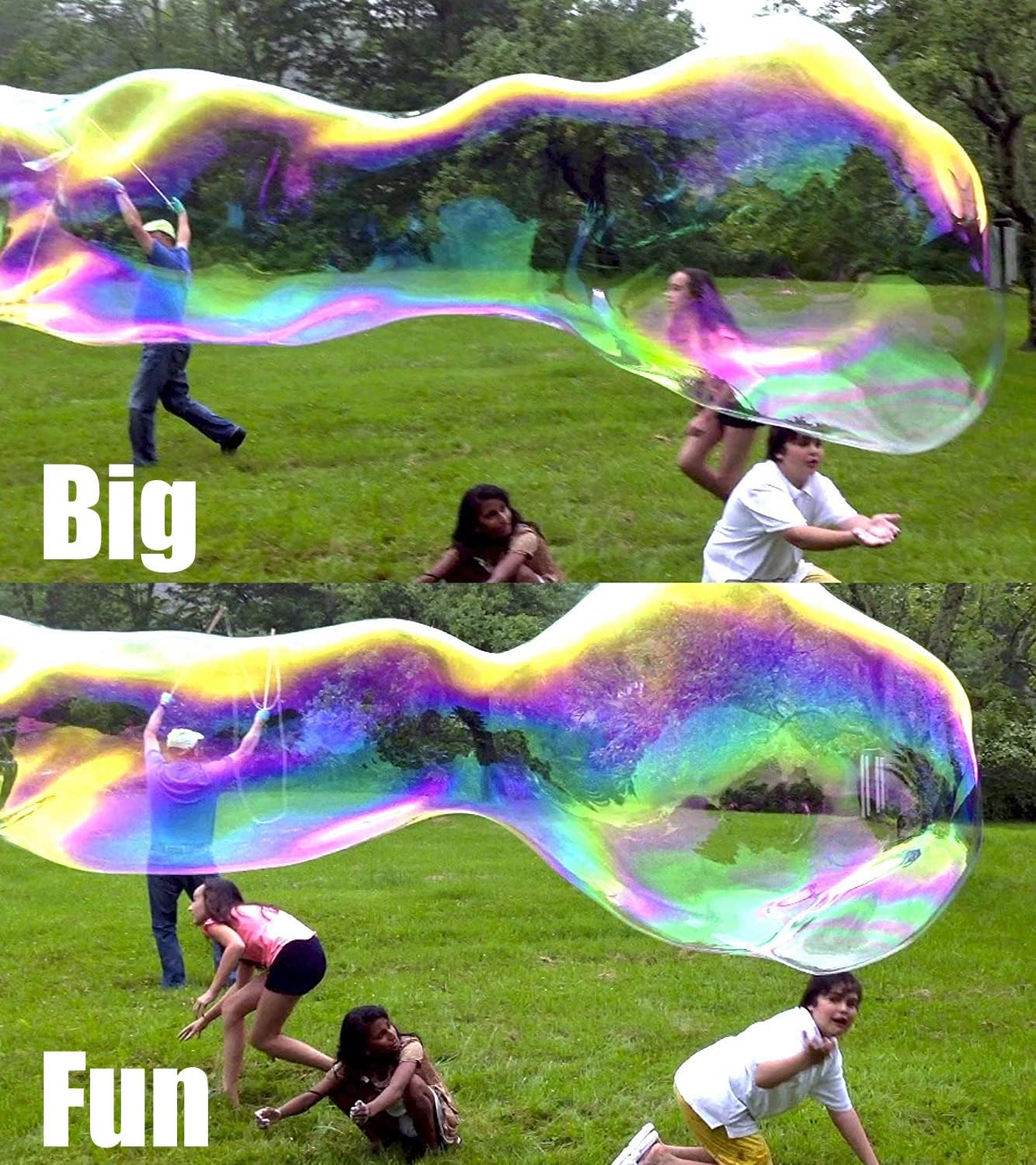 BUBBLE THING Big Bubbles Mix | Concentrate Makes 5.4 Gallons Giant Bubble Solution for Kids All Ages | Certified Non Toxic | Refills Giant Bubble Wands, Toys, Makers