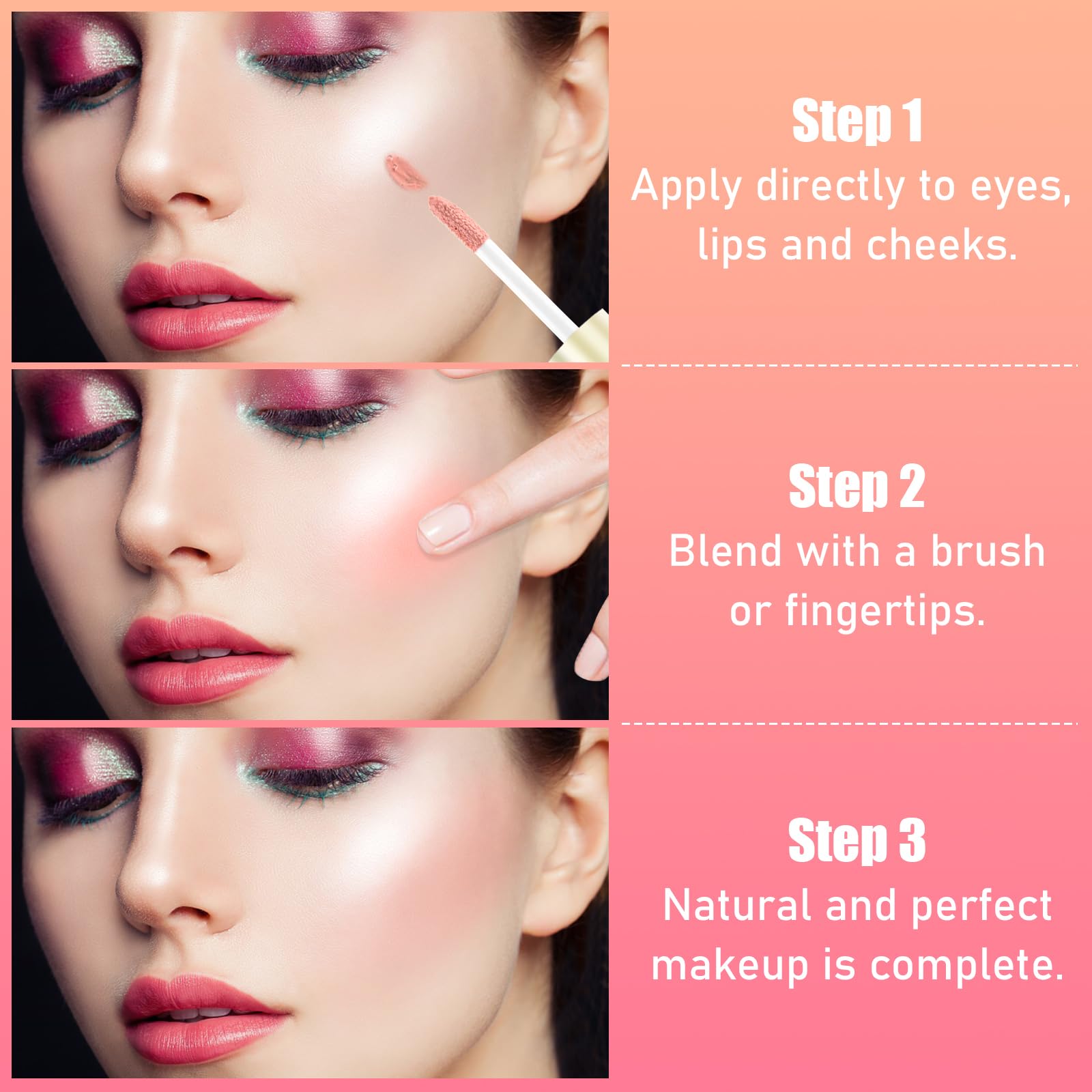 BowJian Blush for Cheeks Face Make Up Blush Stick Cream Blush for Cheeks Rare Beauty Blush Highlighter Stick Liquid Blush Contour Natural Stick Blush Long Lasting Pink Blush Korean Makeup#01 Baby Pink