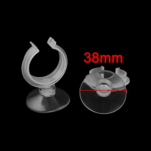 uxcell® Aquarium Fish Tank Tube Heater Clip Holder Suction Cup 8pcs Clear