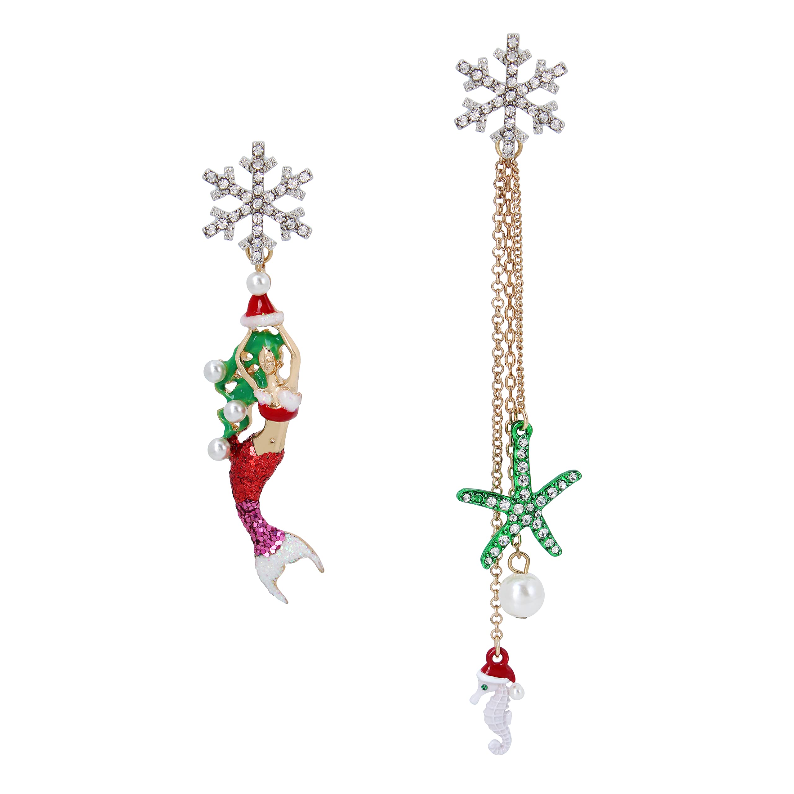 Betsey Mermaid Mismatched Earrings