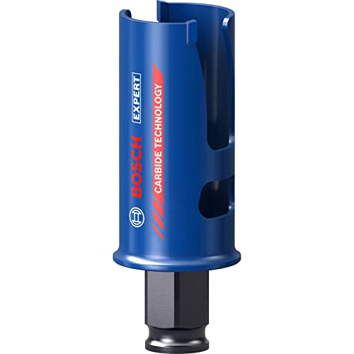 Bosch Professional 1x Expert Construction Material Hole Saw (Ø 35 mm, Accessories Rotary Impact Drill)