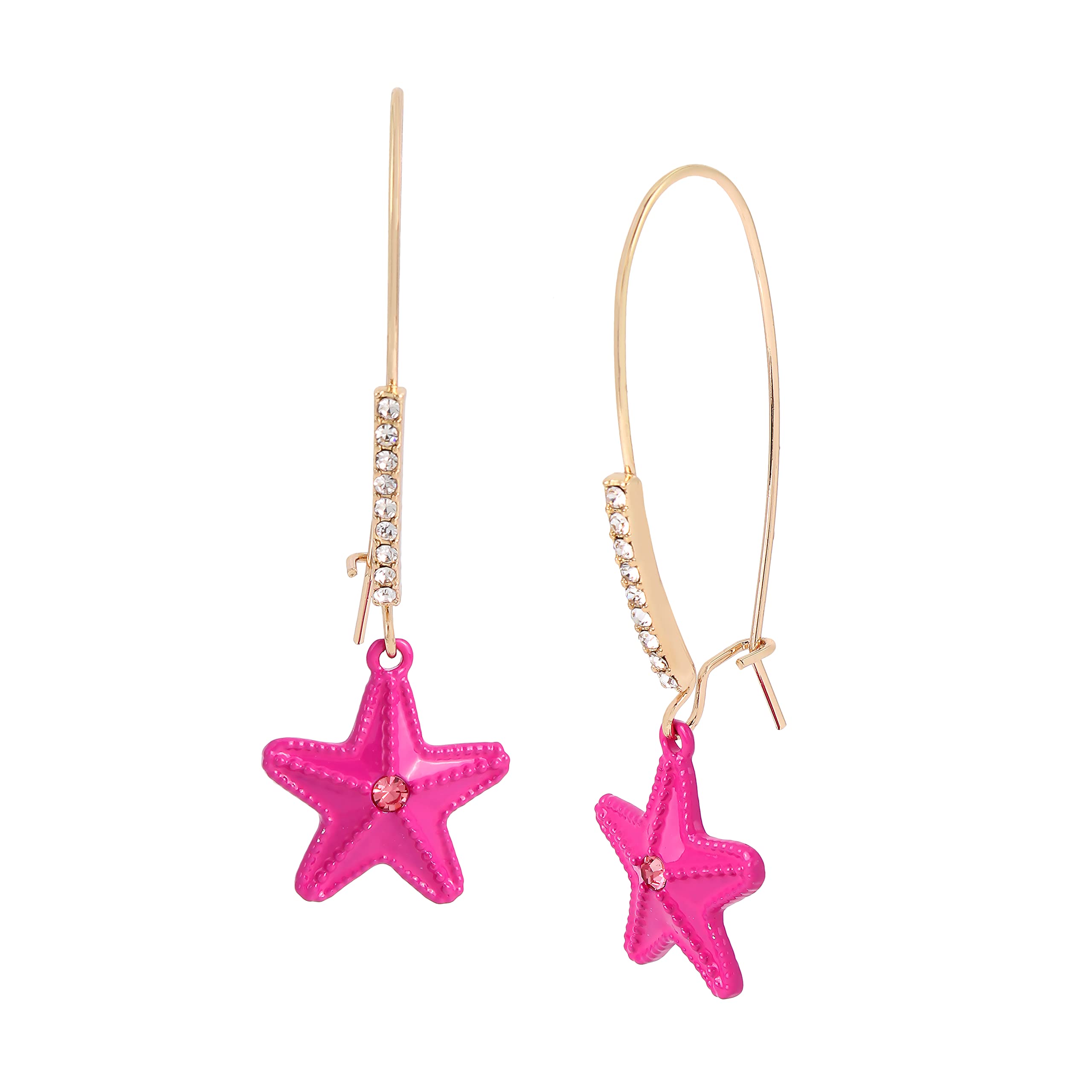 Betsey Starfish Dangle Earrings
