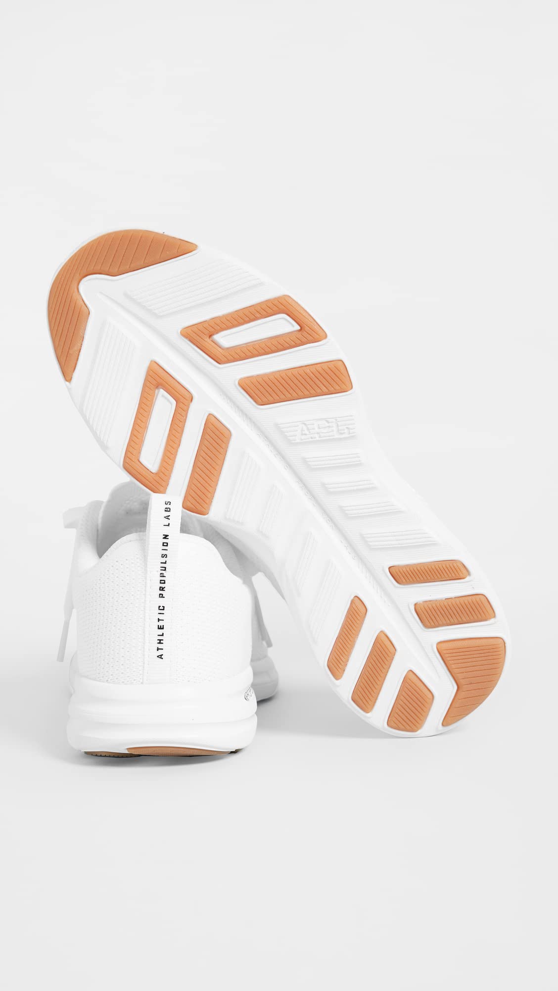 Athletic Propulsion Labs (APL) Women's Techloom Pro Sneaker, White/Black/Gum, 8.5