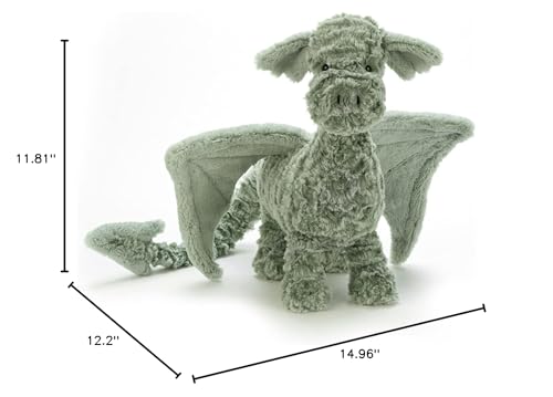 Jellycat Drake Dragon Stuffed Animal, 20 inches