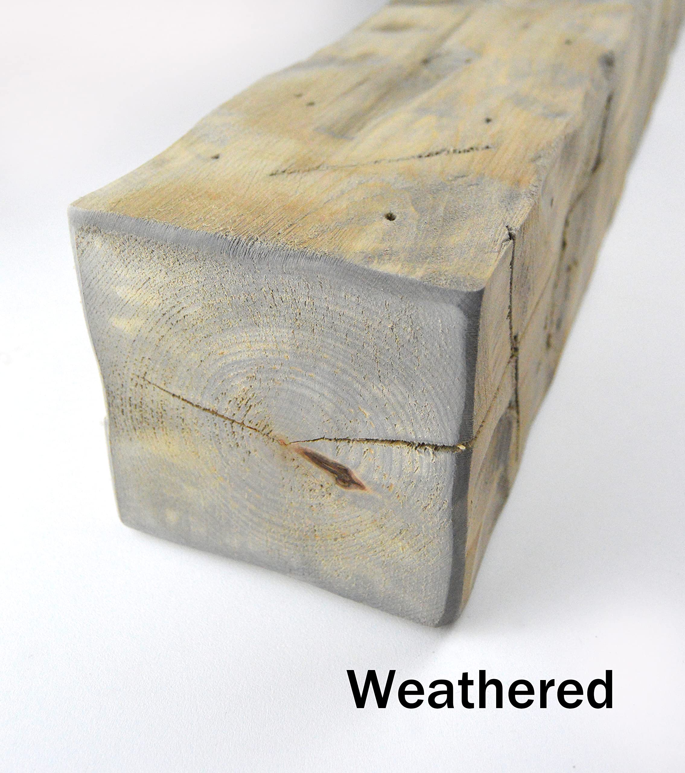 Wilson Wood Crafts Rustic Hand Hewn Barn Beam Mantel (6 x 8 x 72, Coffee)