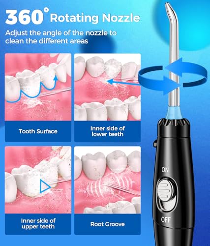 Electric Toothbrush with Water Flosser,600ML Oral Irrigator Water Flosser with 7 Jet Tips,10 Adjustable Water Pressure,Sonic Electric Toothbrush with 2 Brush Heads,5 Modes(Black)