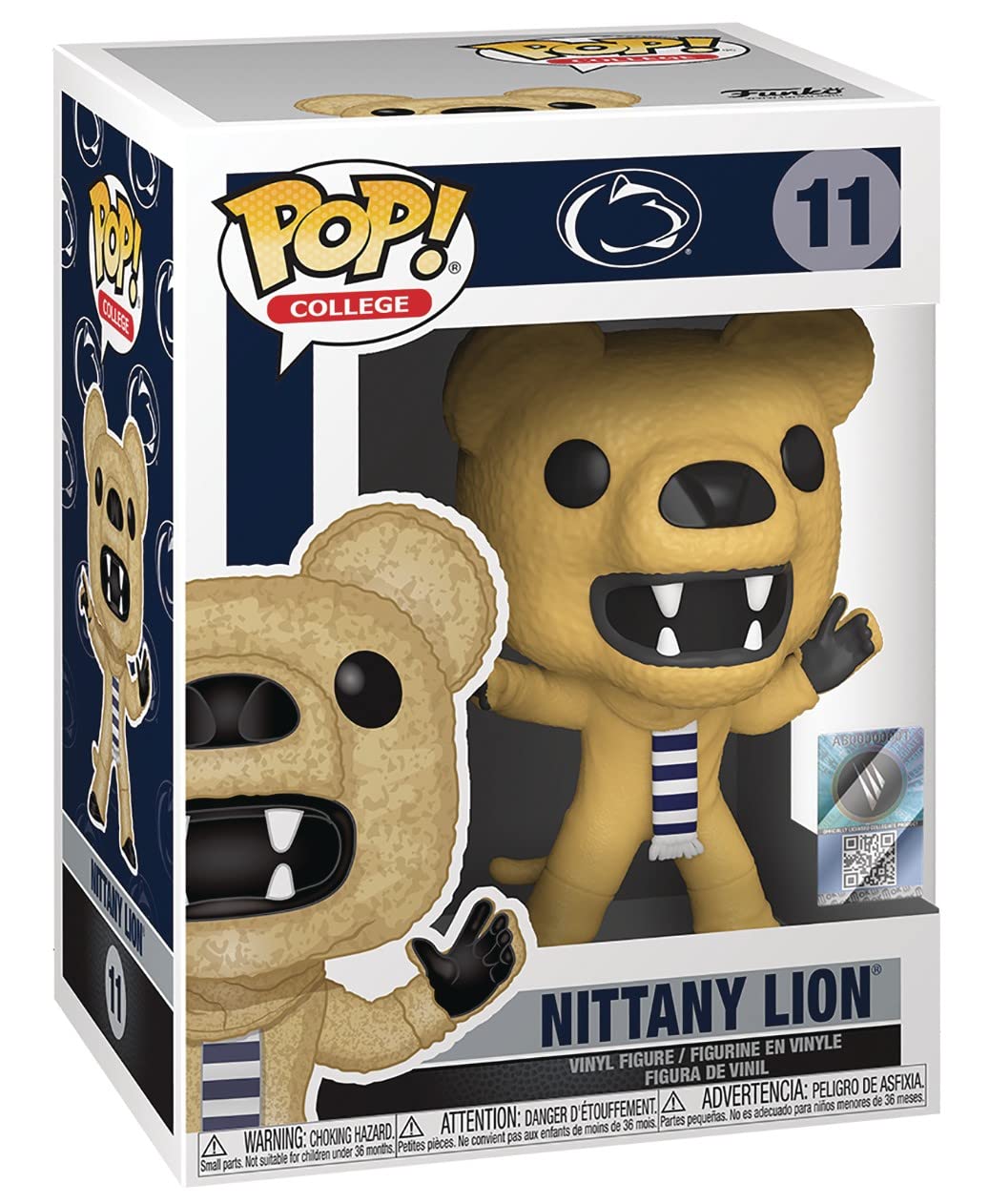 POP College Mascots: Penn State Nittany Lion Funko Pop Vinyl Figure Bundled with Multicolored 3.75 inches