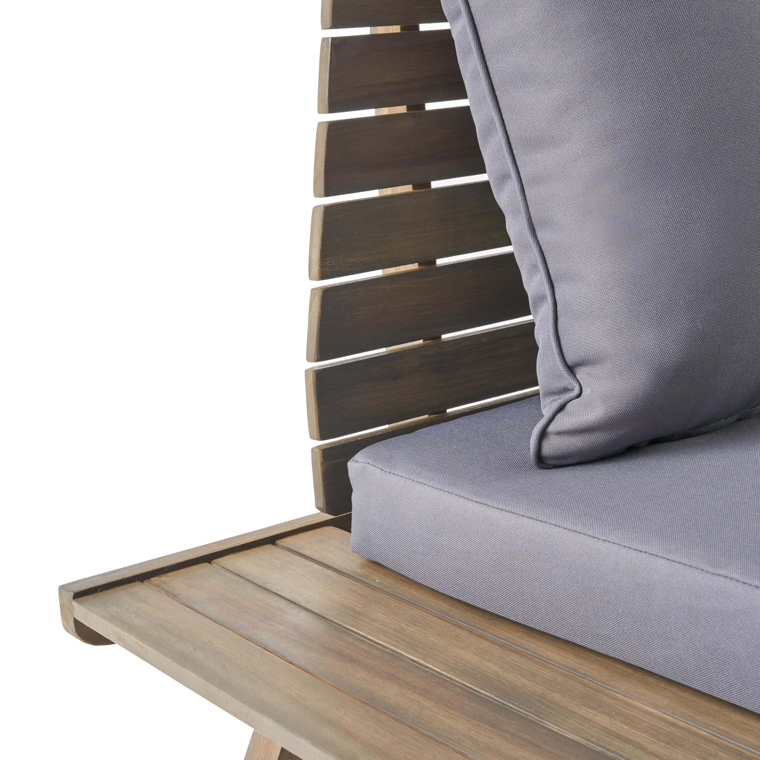 Christopher Knight Home Sedona Club Chair, 37 "W x 28.25 "D x 29.5 "H, Gray + Dark Gray