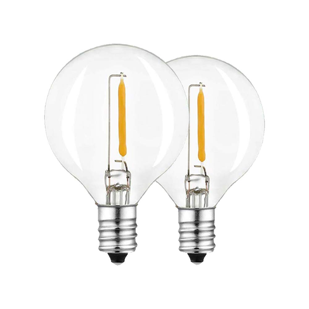 Banord 2 Pack G40 Replacement Bulbs for G40 Outdoor String Lights, Shatterproof LED Bulbs Waterproof Bulbs for G40 Global String Lights