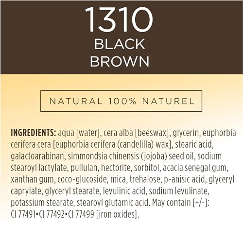 Burt’s Bees 100% Natural Nourishing Mascara, Black Brown - 0.4 Ounce