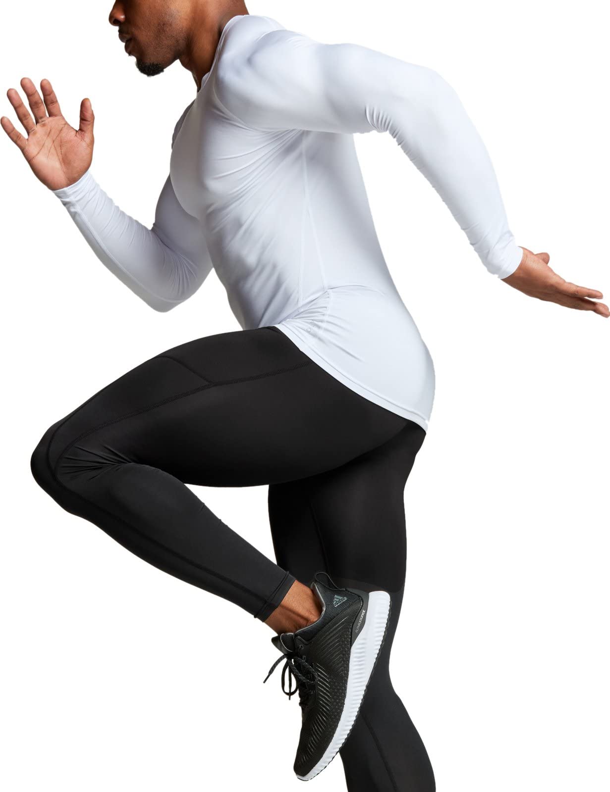 ATHLIO Men's Thermal Long Sleeve Compression Shirts, Winter Gear Sports Base Layer Top, Athletic Running T-Shirt, Active Top 3pack Black/Charcoal/White, Small