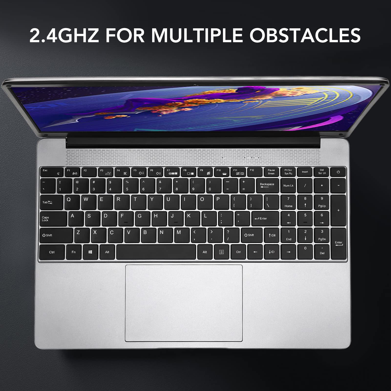 Bewinner 15.6In Laptop,for Intel I7 CPU Laptop Computer,1920x1080 FHD Screen Portable Laptop,Ultra Thin and Large Capacity Storage Computer with Backlit Keyboard for Windows10
