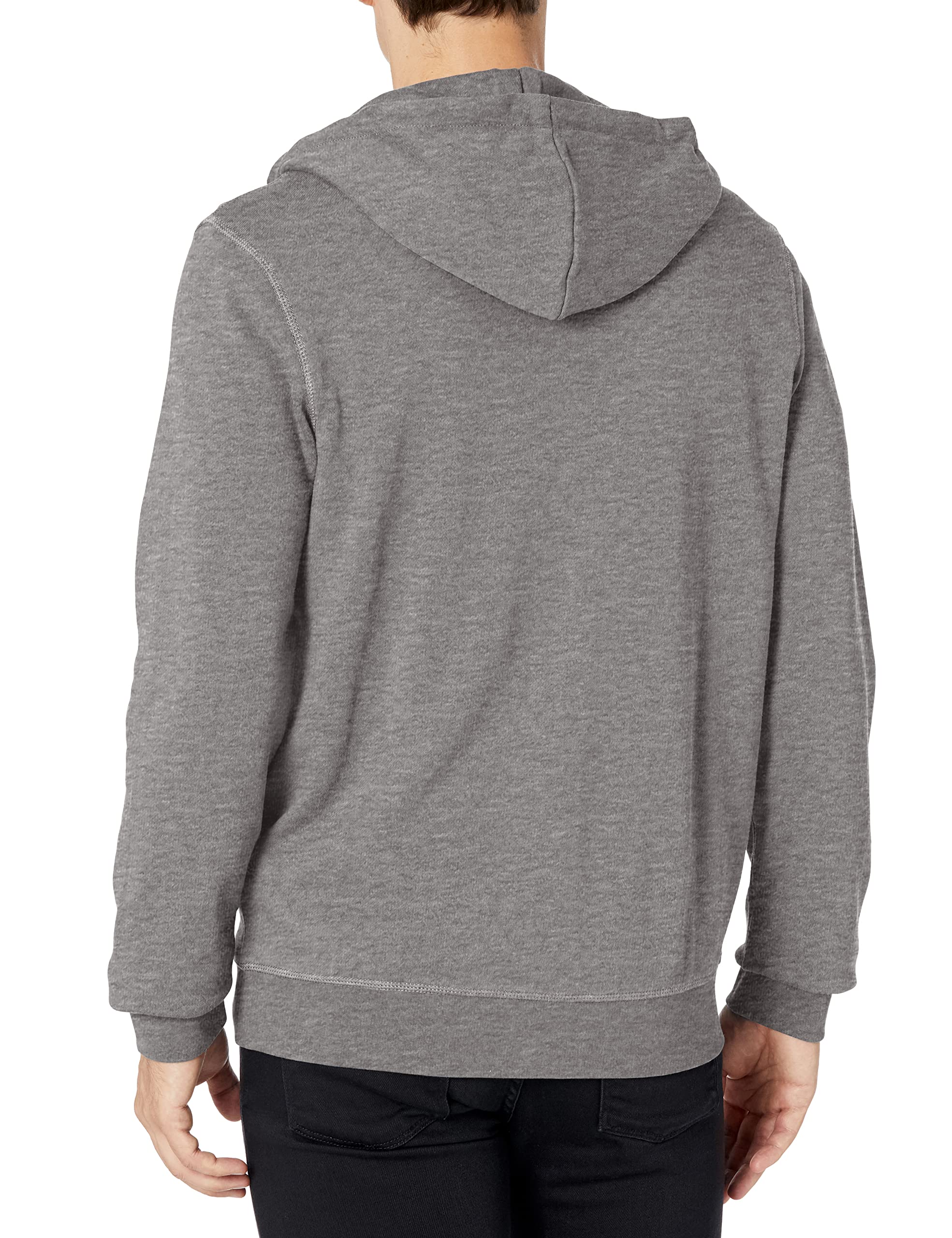 BOSS Patch Logo French Terry Pullover Cotton Zip Up Hooded Sweatshirt