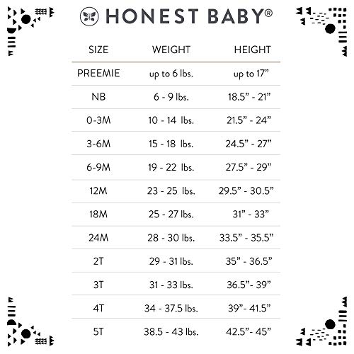 HonestBaby 2-Piece Organic Cotton Rib Romper W/Headband, Jungle Leaves Pink, 3-6 Months