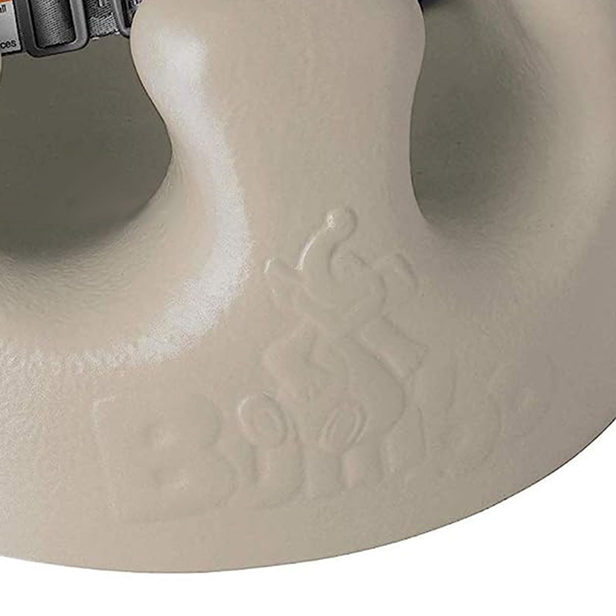 Bumbo Infant Floor Seat Baby Lounger Sit Up Support Chair for 3 to 12 Months with 3 Point Adjustable Safety Strap Harness and Rounded Backrest, Taupe
