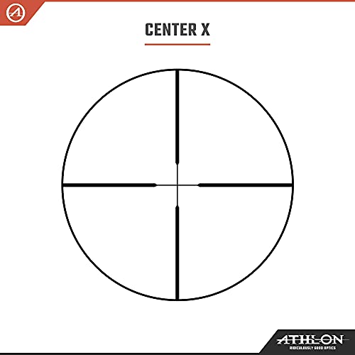 Athlon Optics , Neos , Riflescope , 4-12 x 40 Second Focal Plane (SFP) 1" Tube, Center X Reticle , Black
