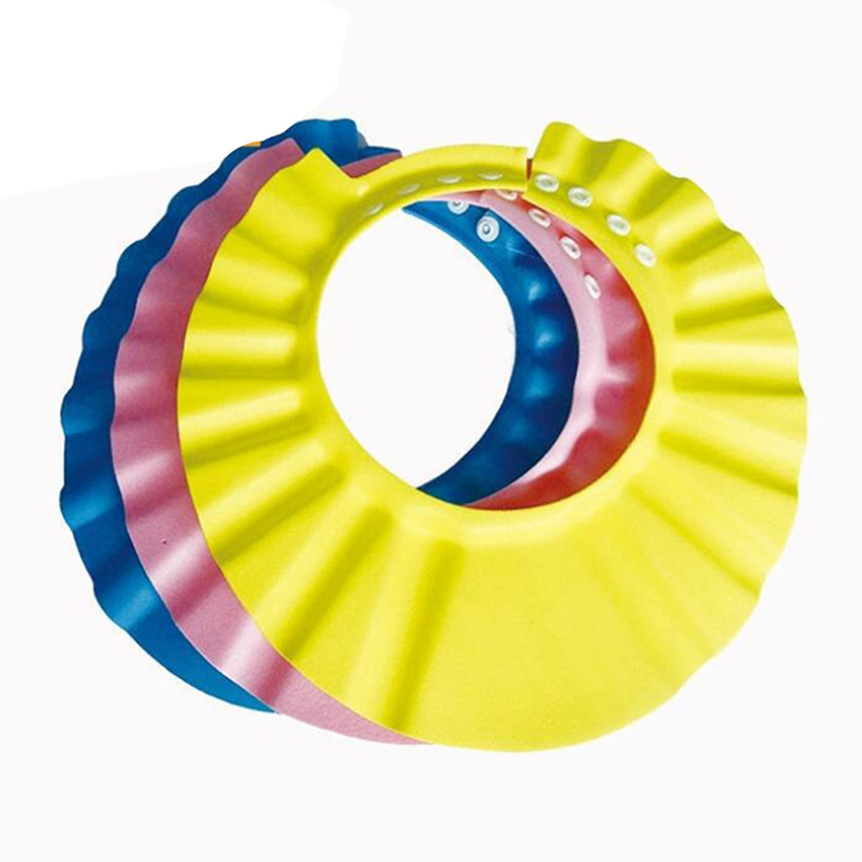 CHENHN Adjustable Baby Shampoo Cap Bathroom Shower Bathing Protection Bath Cap Visor Hair Washing Hat For Toddler(Pink)