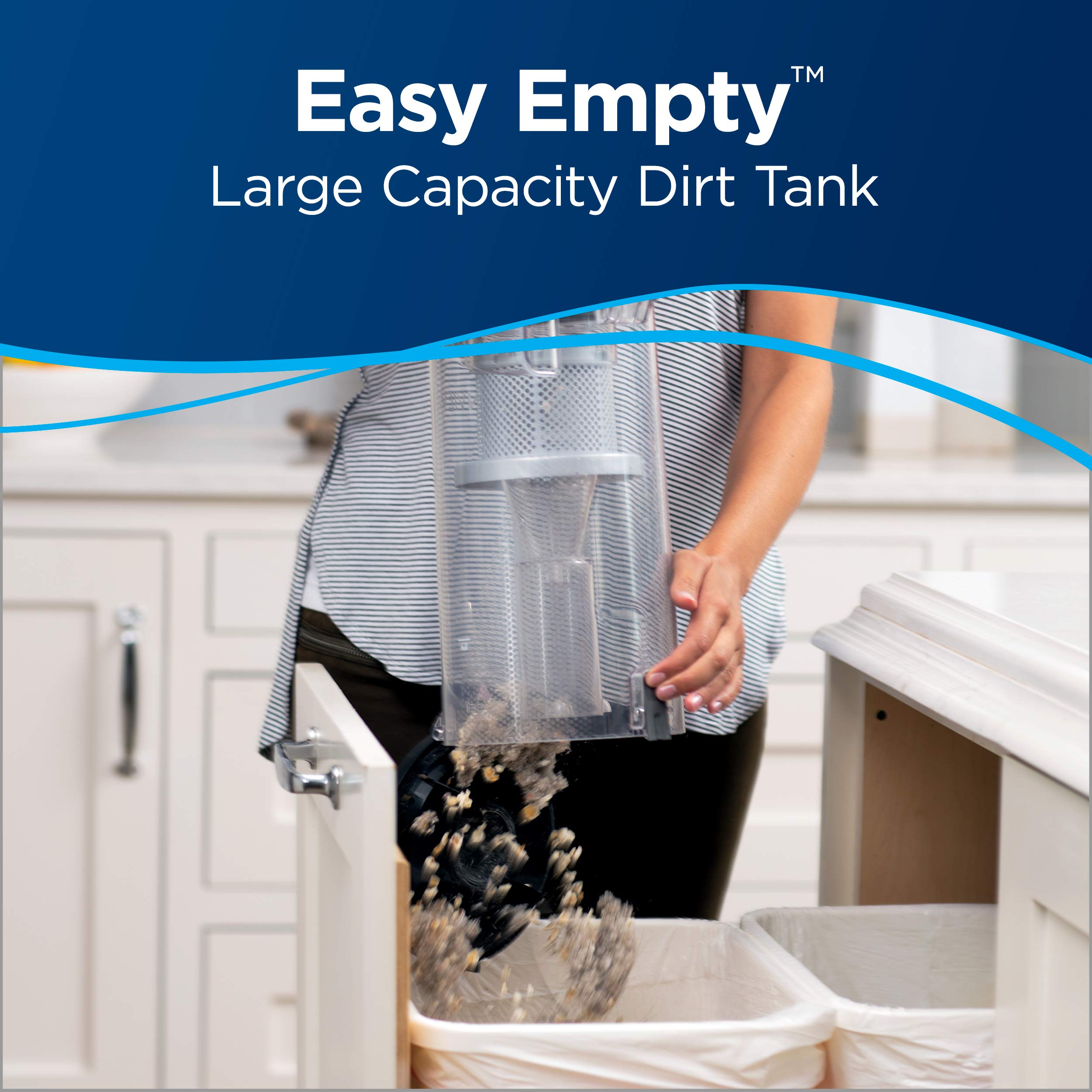 BISSELL 2486 CleanView Bagless Vacuum, Powerful Multi Cyclonic System, Large Capacity Dirt Tank, Specialized Pet Tools, Easy Empty