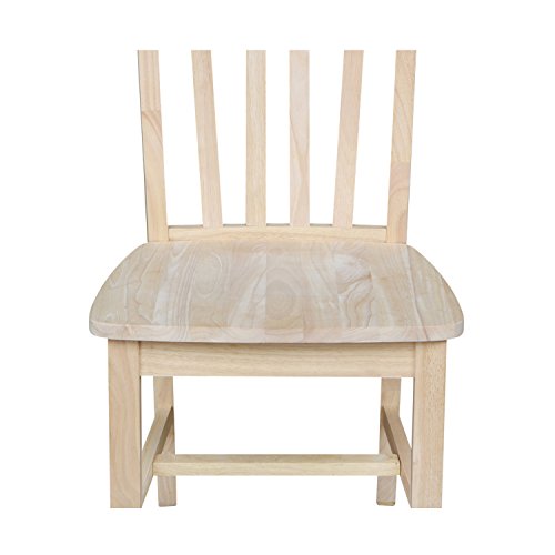 International Concepts Pair of Cafe Chairs, Unfinished