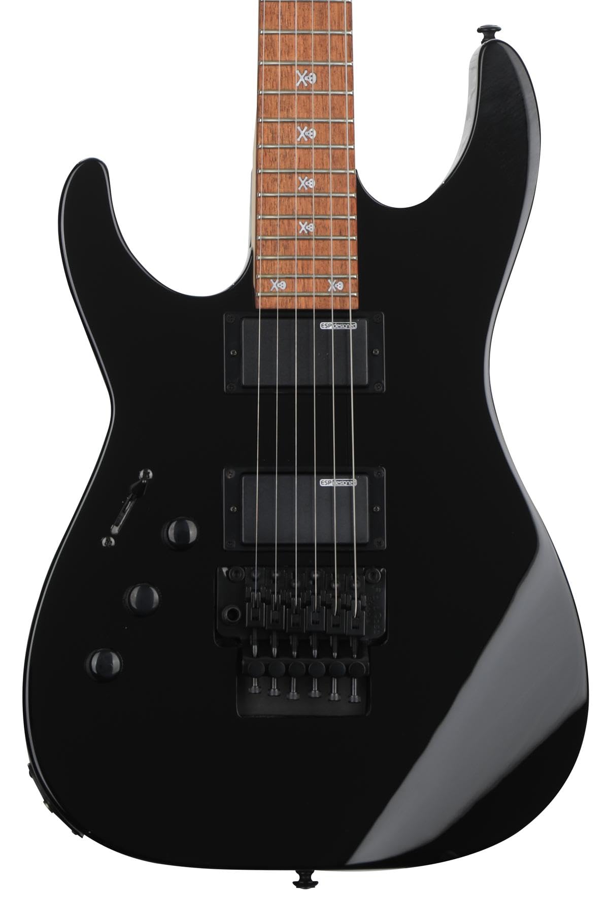 ESP LTD KH-202 Signature Series Kirk Hammett Left-Handed Electric Guitar, Black