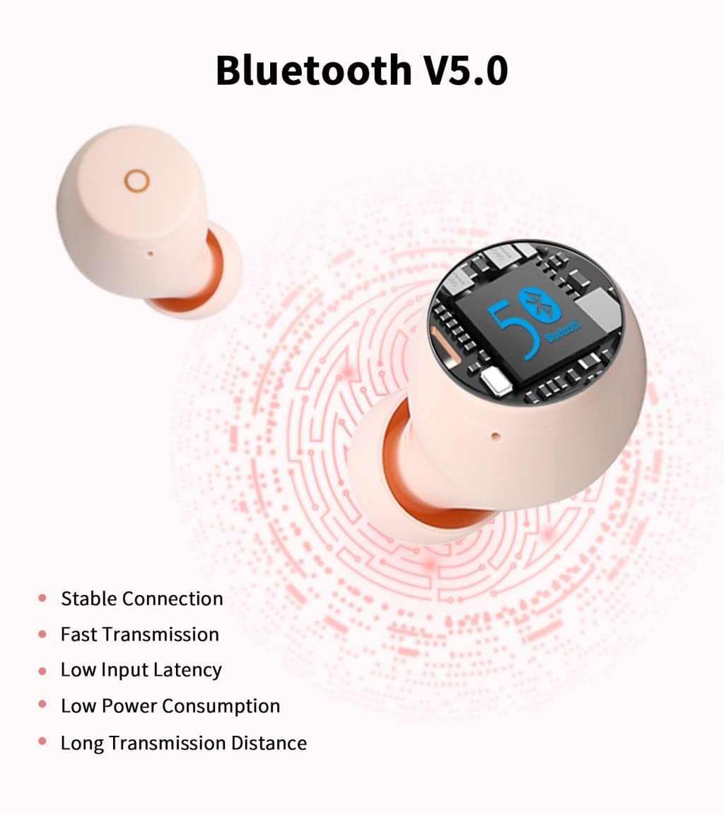Edifier X3 to U True Wireless Earbuds, Qualcomm AptX Audio Bluetooth 5.0 Headphones, CVC 8.0 Noise Cancellation IP55 Dust and Waterproof Ear Buds, Voice Assistant USB C Earphones Pink