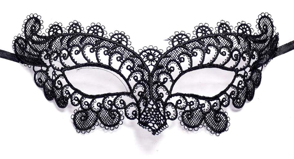 Black Cat Costume for Women, Halloween Masquerade Mask, Lace Ears, Gloves, Tail, Choker Necklace