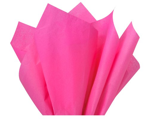 Flexicore Packaging Hot Pink Gift Wrap Tissue Paper | Size: 15 Inch X 20 Inch | Count: 10 Sheets | Color: Hot Pink