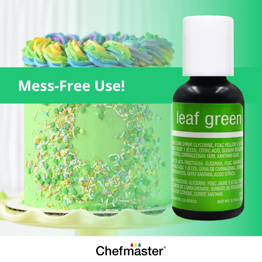 Chefmaster - Liqua-Gel Food Coloring - Fade Resistant Food Coloring - 12 Pack - Vibrant, Eye-Catching Colors, Easy-To-Blend Formula, Fade-Resistant