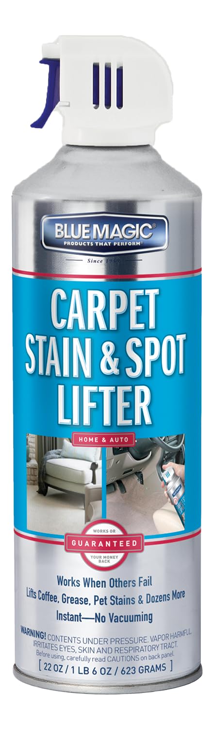 Blue Magic Carpet Stain & Spot Lifter - 22 oz. Aerosol Can (Pack of 4)