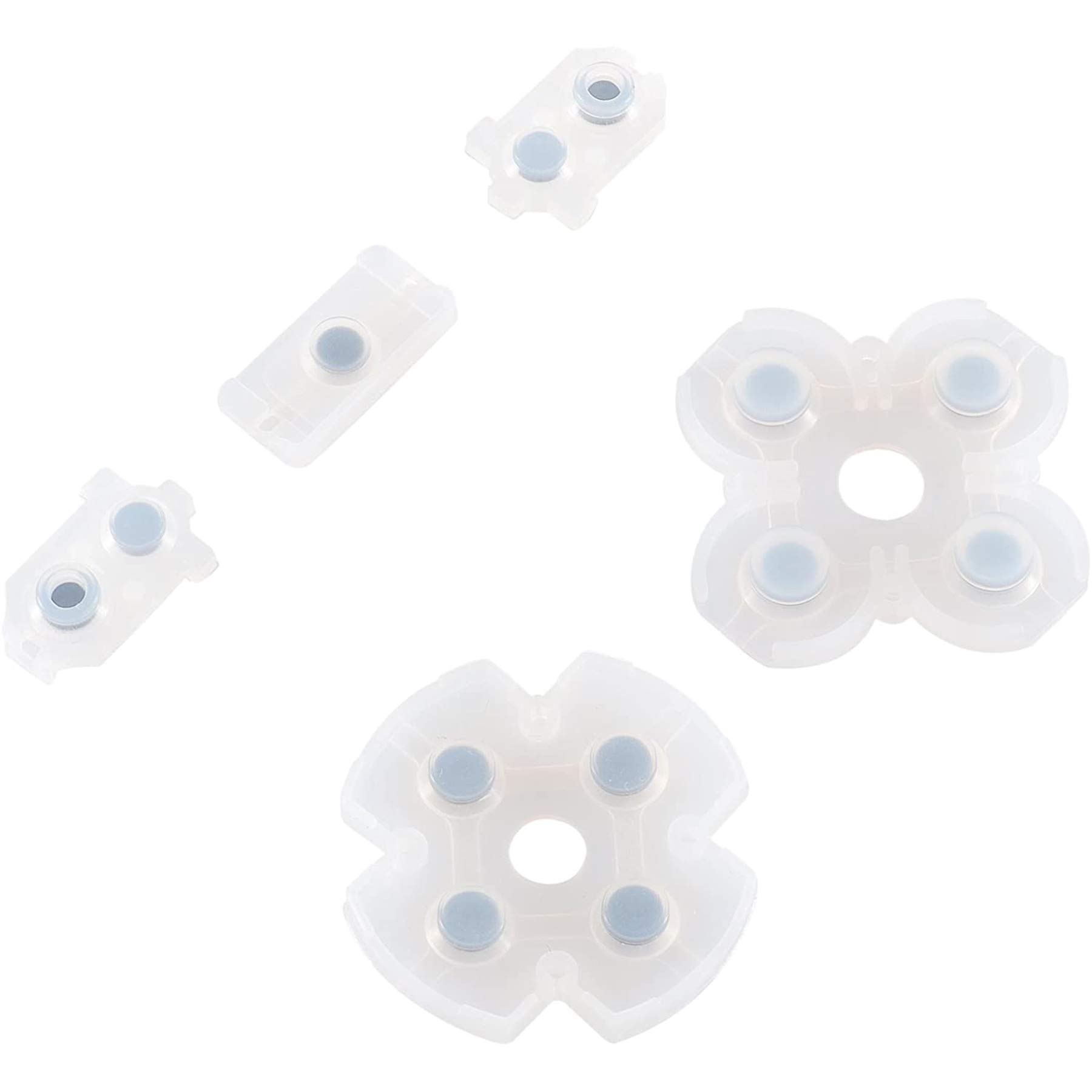 eXtremeRate 2 pcs Conductive Film Keypad Ribbon Cable Silicone Adhesive Conductive Pad Kits for PS4 Pro JDM-040 - Screwdriver Tools Included