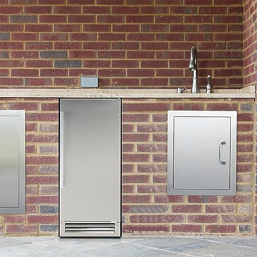 DUURA Elite Outdoor Built-in Ice Maker in Stainless Steel | Large Clear Ice Cubes, 25 lbs. Freezer Storage, Under Counter or Cabinet | Ice Machines, Commercial, for Home Kitchen