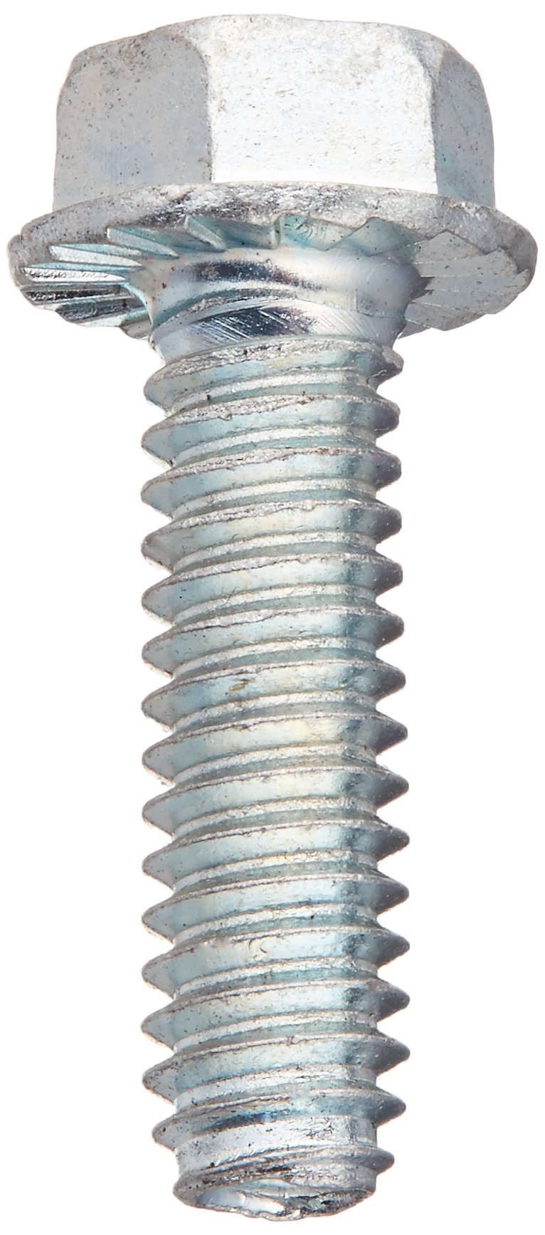 Small Parts 1212RWS Steel Thread Rolling Screw for Metal, Zinc Plated, Serrated Hex Washer Head, #12-24 Thread Size, 3/4" Length (Pack of 50)