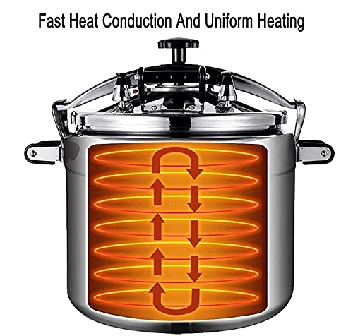 FFLLAS Pressure Cooker,50 Liter Large Capacity Explosion-Proof High Pressure Cooking Pot Suitable for Gas Stove Cooker Restaurant Hotel Commercial,50L