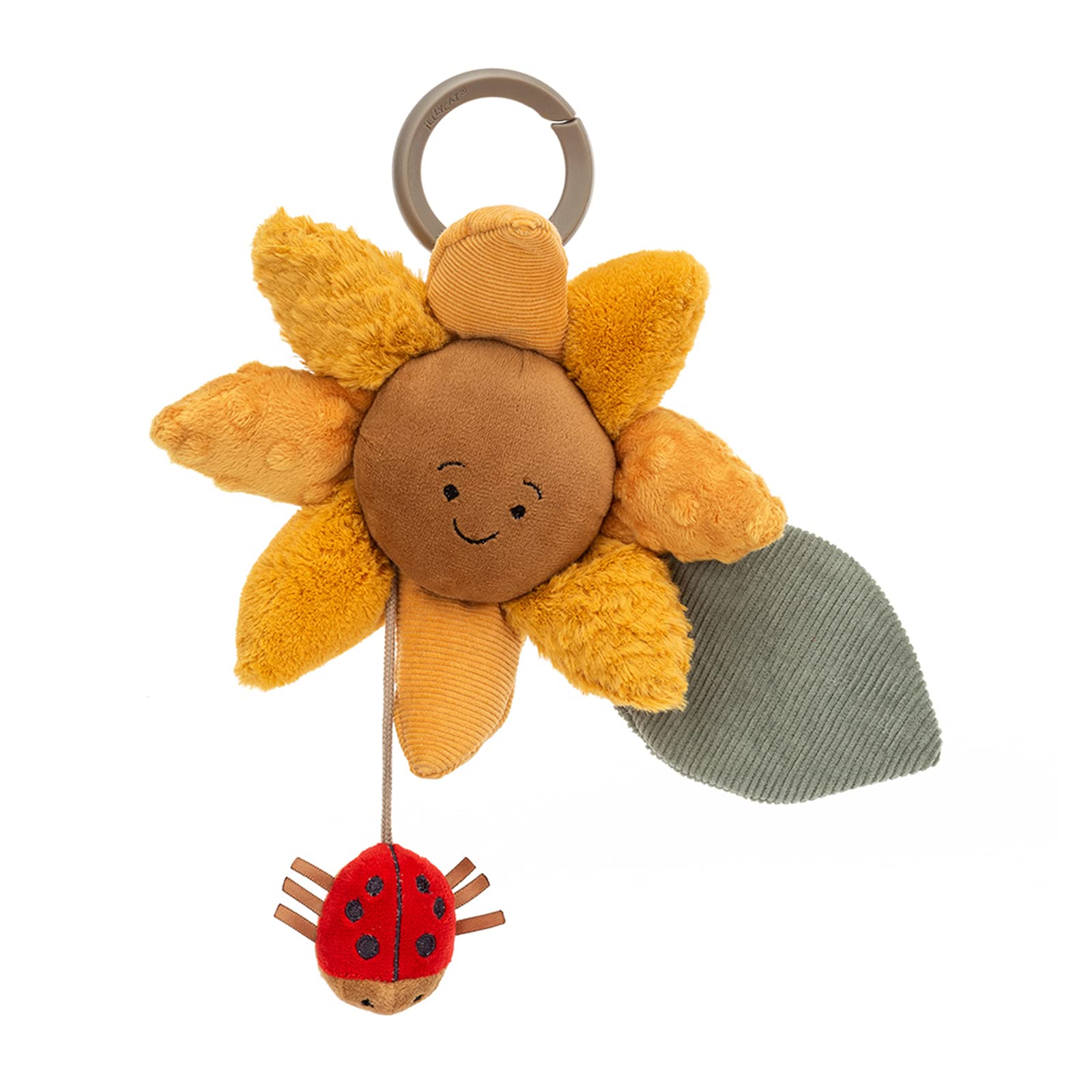 Jellycat Fleury Sunflower Baby Stroller Car Seat Activity Toy