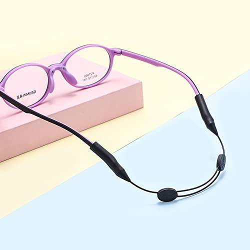 CAIGAIC Glasses Strap 5 Pcs, No Tail Anti-Slip Adjustable Sports Sunglasses Strap Eyeglasses Strap for Men Women