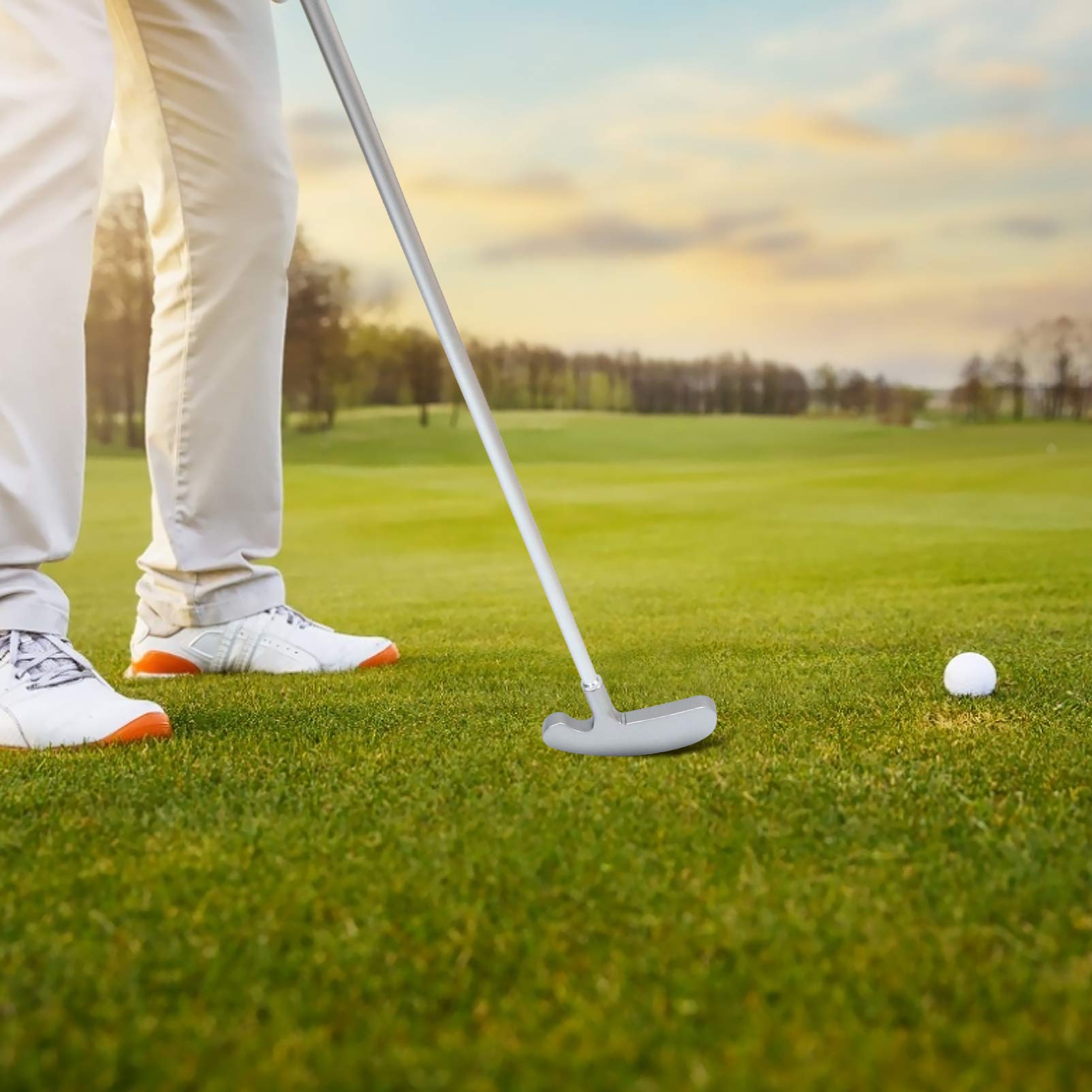 BESPORTBLE Golf Putter Folding Golf Practice Putter with Anti Slip Rubber Grip Detachable Putter Golf Training Tool for Professionals Beginners