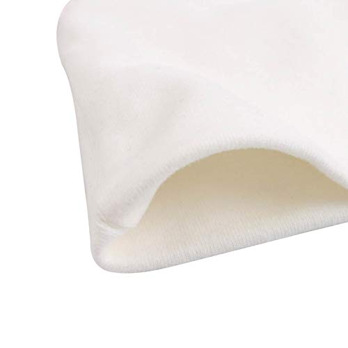 Duoyeree Baby Hat Newborn Hat Adorable Cotton Bear Ear Beanie Cap for Infant Girl Boy 0-6 Months, White
