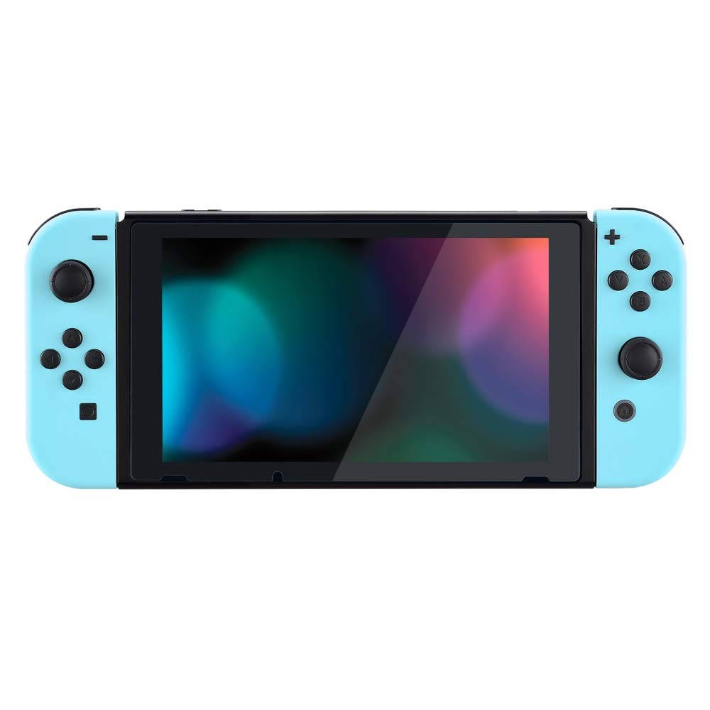 eXtremeRate DIY Replacement Shell Buttons for Nintendo Switch, Heaven Blue Back Plate for Switch Console, Custom Housing with Full Set Buttons for Joycon Handheld Controller [Only Shell, NO Console]