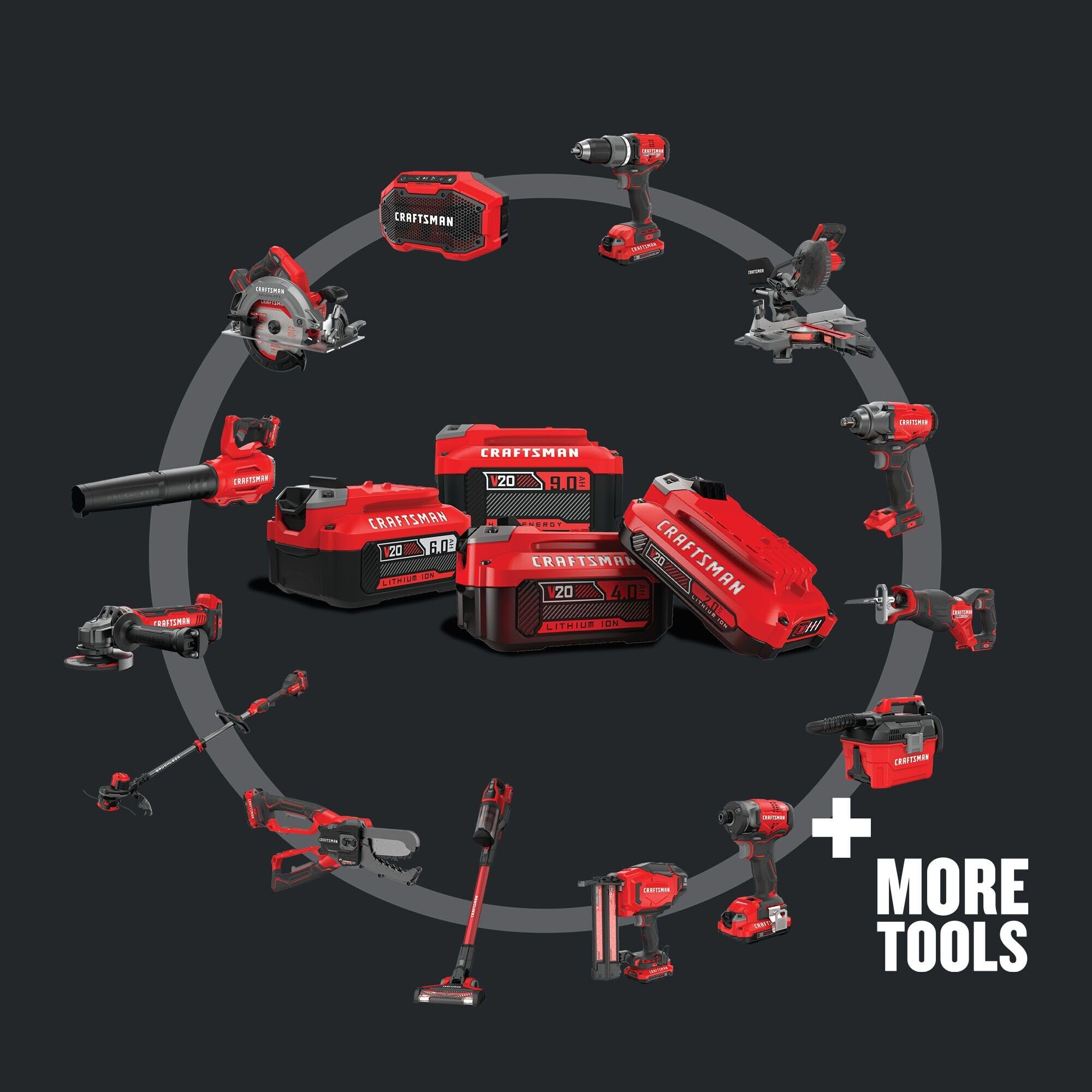 CRAFTSMANÂ V20 RP Cordless Jig Saw, 3 Orbital Settings, Up to 3,200 SPM, Variable Speed Keyless, Bare Tool Only (CMCS650B)