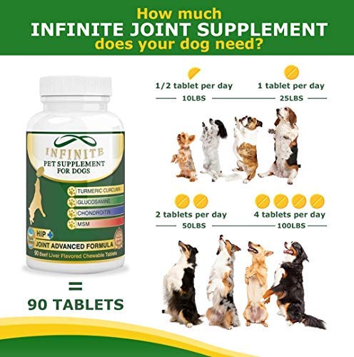 IPL Advanced Hip & Joint Formula - 90 Mobility & Pain Relief Dog Chews - Glucosamine, Chondroitin, MSM, & Turmeric for Superior Joint Health