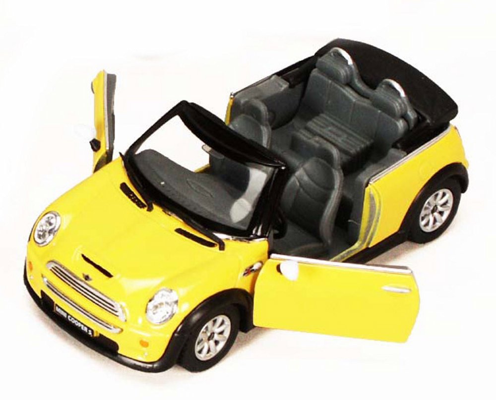 KiNSMART Mini Cooper S Convertible, Set of 4 5089D - 1/28 Scale Diecast Model Toy Cars