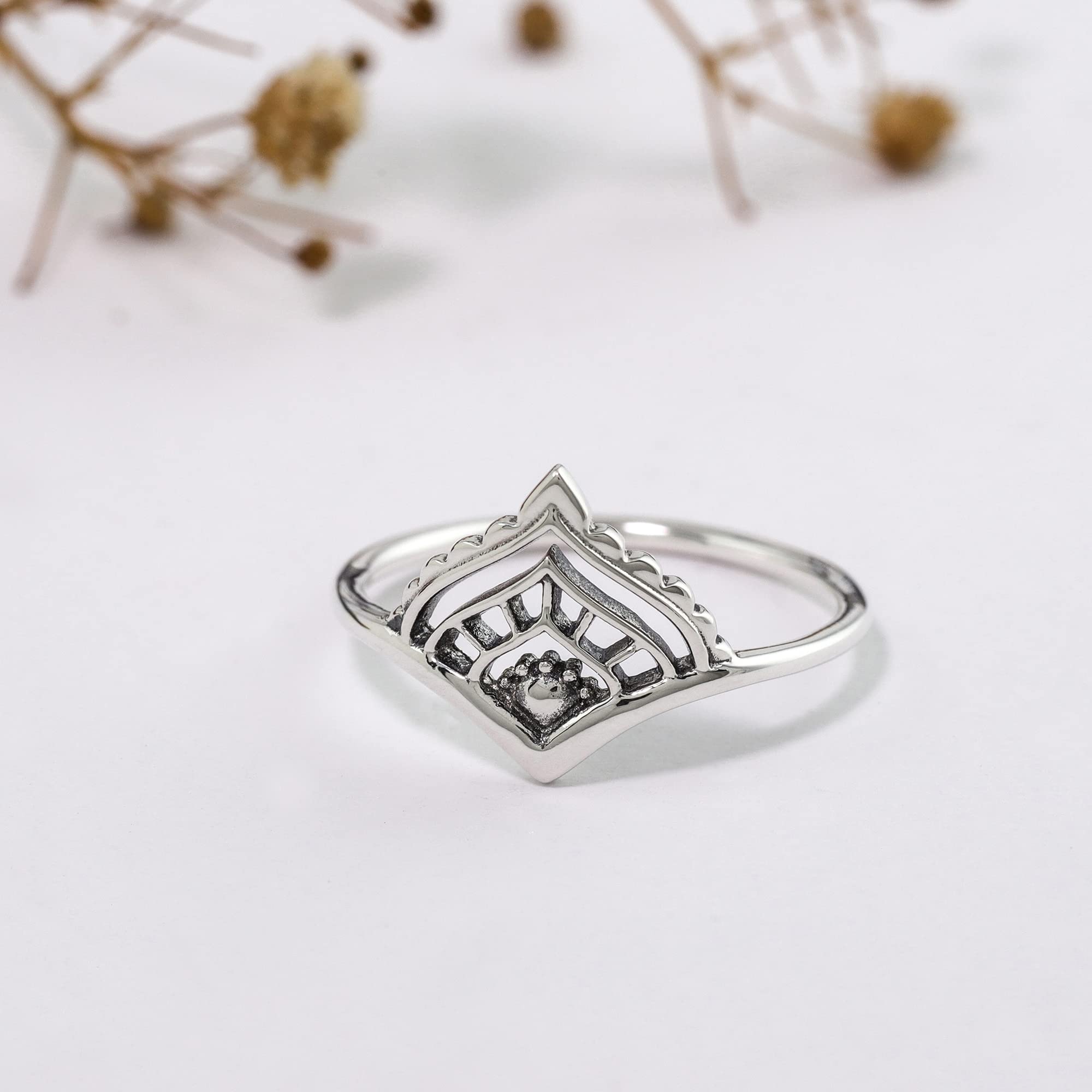 Boma Jewelry Sterling Silver Bohemian Balinese Ring, Size 7