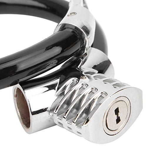 Cable Lock, Compact Security Cycling Cable Lock Convenient Lightweight with Keys for The Front Fork/The Rear Wheel/The Disc Brake
