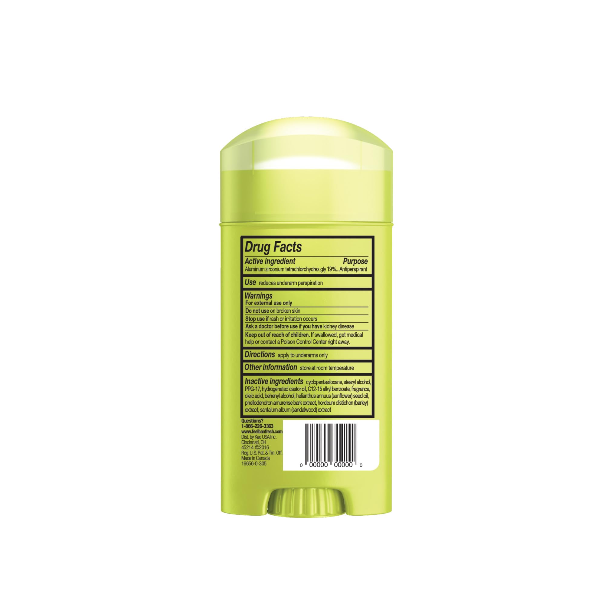 Ban Sweet Simplicity 24-hour Invisible Antiperspirant, 2.6oz Solid Deodorant, Underarm Wetness Protection, with Odor-fighting Ingredients (4 Pack)