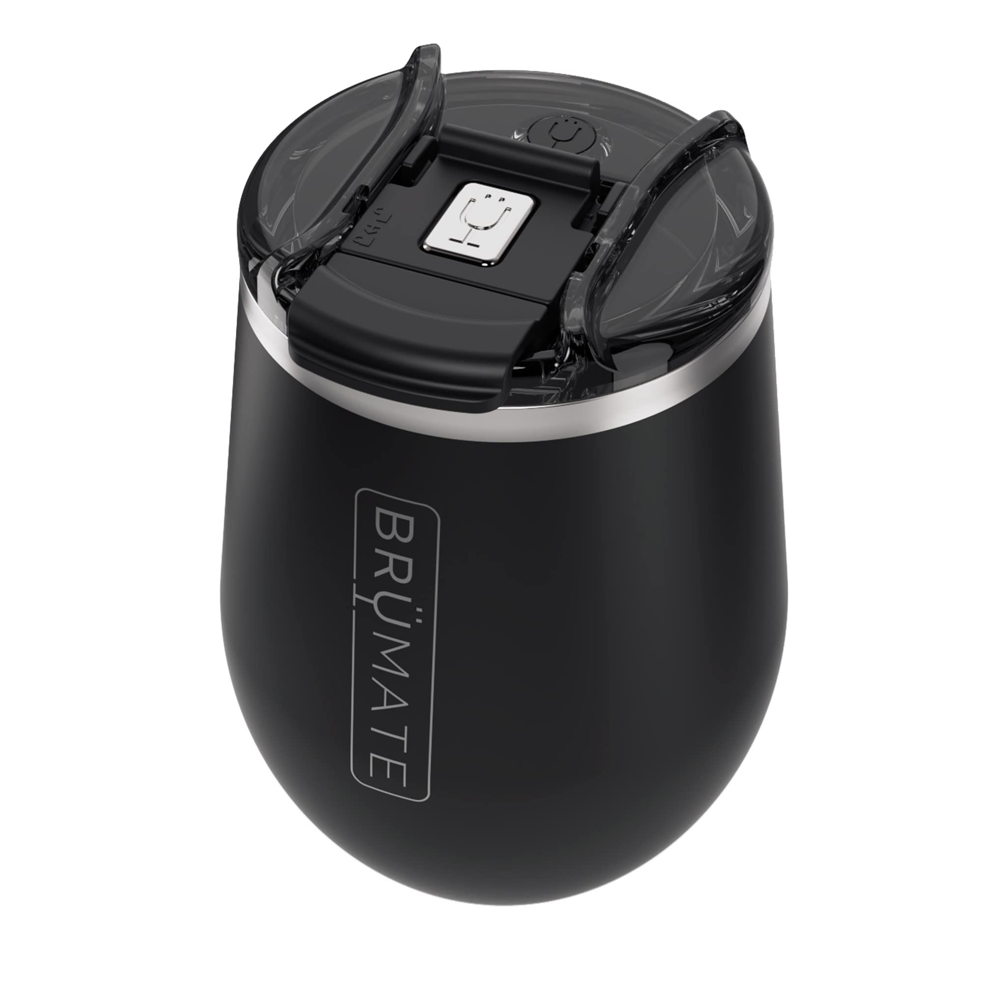 BrüMate Uncork'd XL MĆV - 100% Leak-Proof 14oz Insulated Wine Tumbler with Lid - Vacuum Insulated Stainless Steel Wine Glass - Perfect For Travel & Outdoors (Carrara)