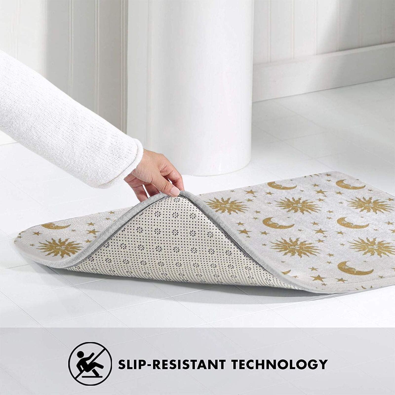 Bathroom Rug Bath Mat Carpet Absorbent Non Slip for Kitchen Shower Tub 19.5 x 31.5 inch